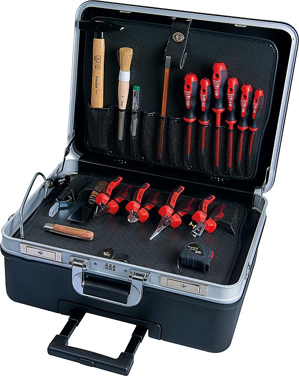 Trolley à outils VDE Start-up Mobil 1000 V, 19 pièces